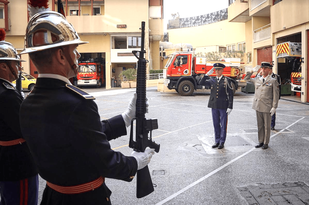Monaco Fire Brigade welcomes head of French Training and Intervention ...
