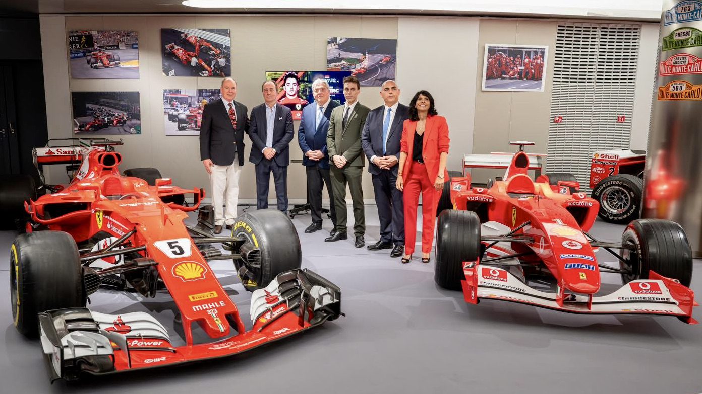 Prince Albert inaugurates 'Ferrari F1 in Monaco: Histoires et Victoires ...