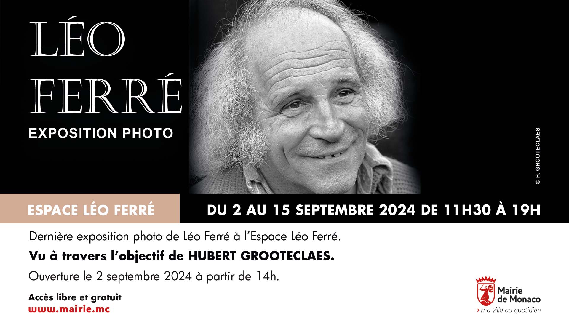 Léo Ferré photo exhibition celebrates iconic singer at Espace Léo Ferré ...