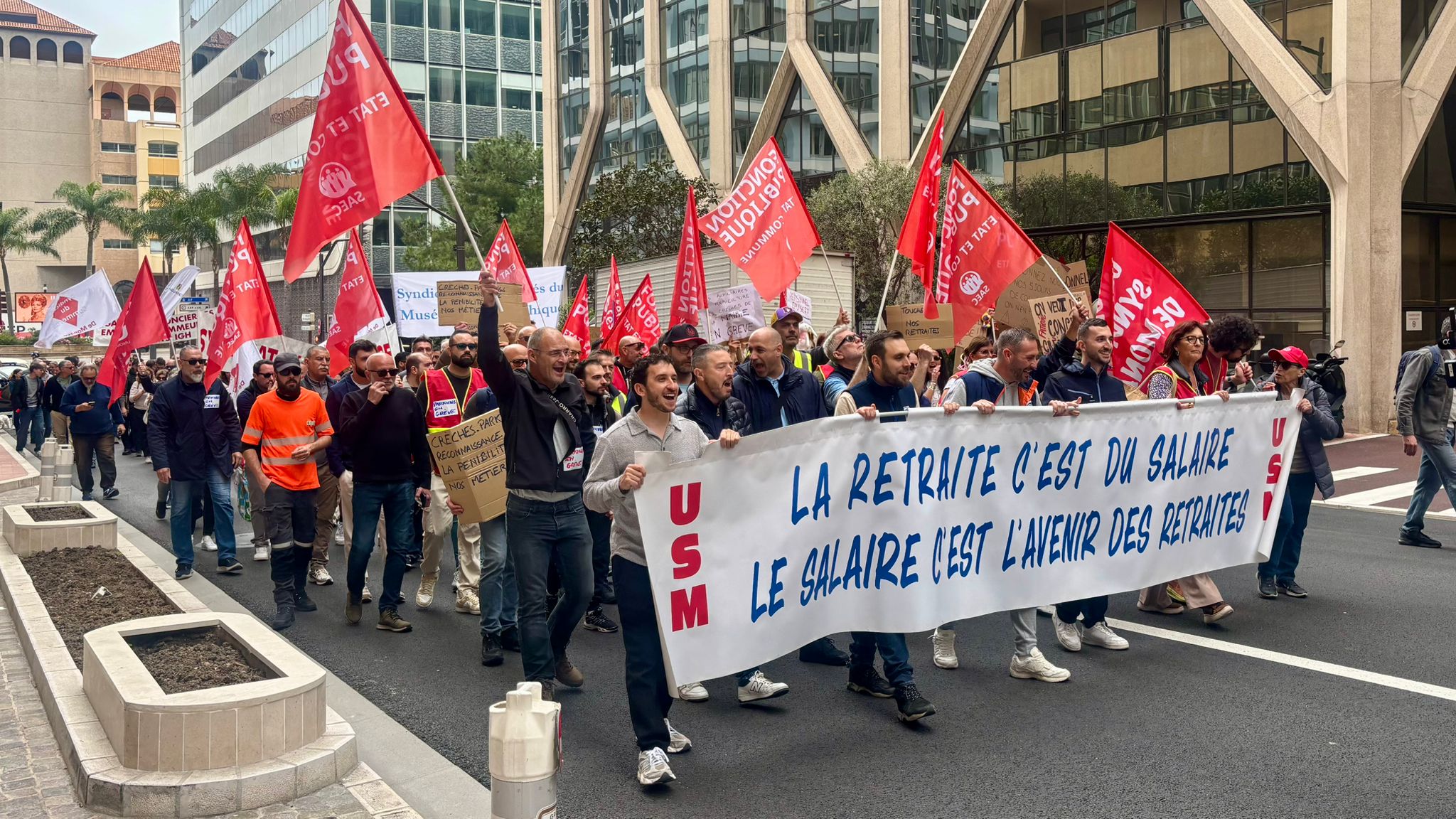 Monaco workers march over wages and pensions as union pressure builds ...
